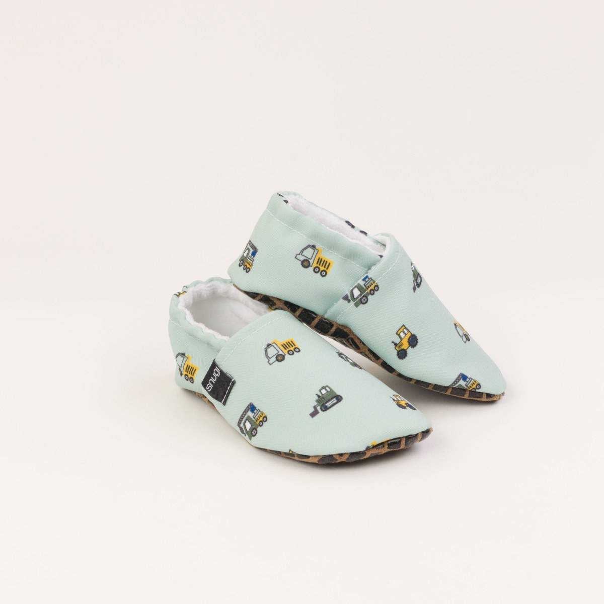 SNUGI papuče 2022-01-026 Little building cars M svjetlozelena 6-9m - Baby Center internet ...