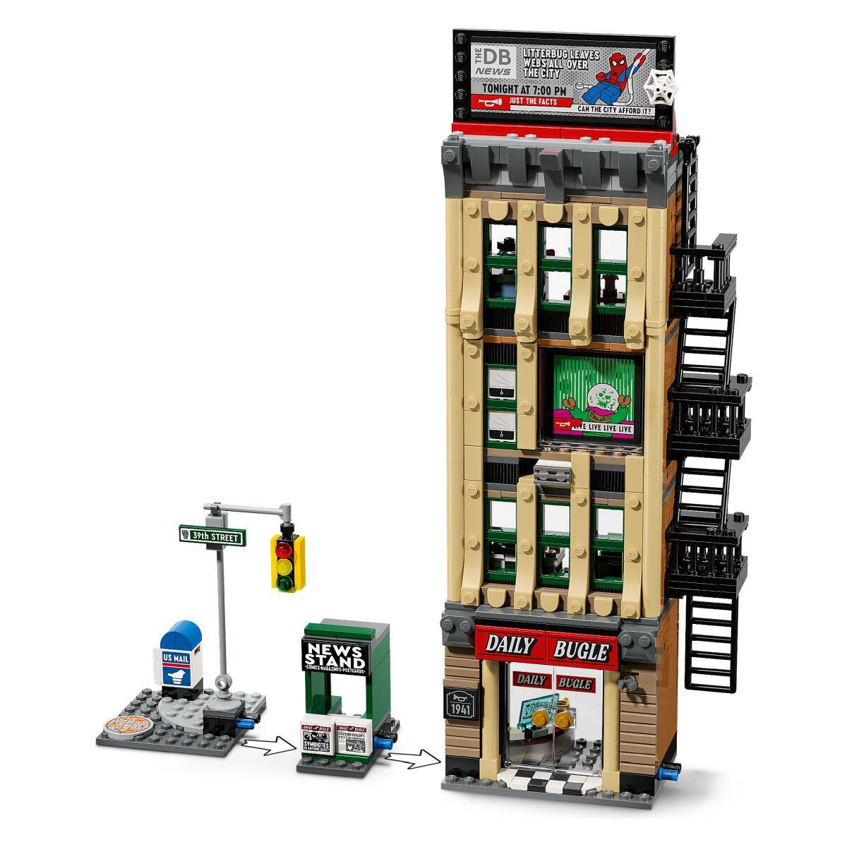 LEGO® SUPER HEROES 76342 Spider-Man protiv Mysterija: Daily Bugle ...