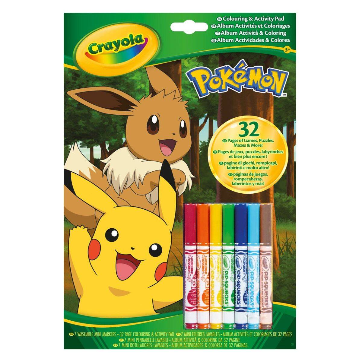 Crayola Crayola Pokemon pobarvanka z nalogami in flomastri - Baby ...