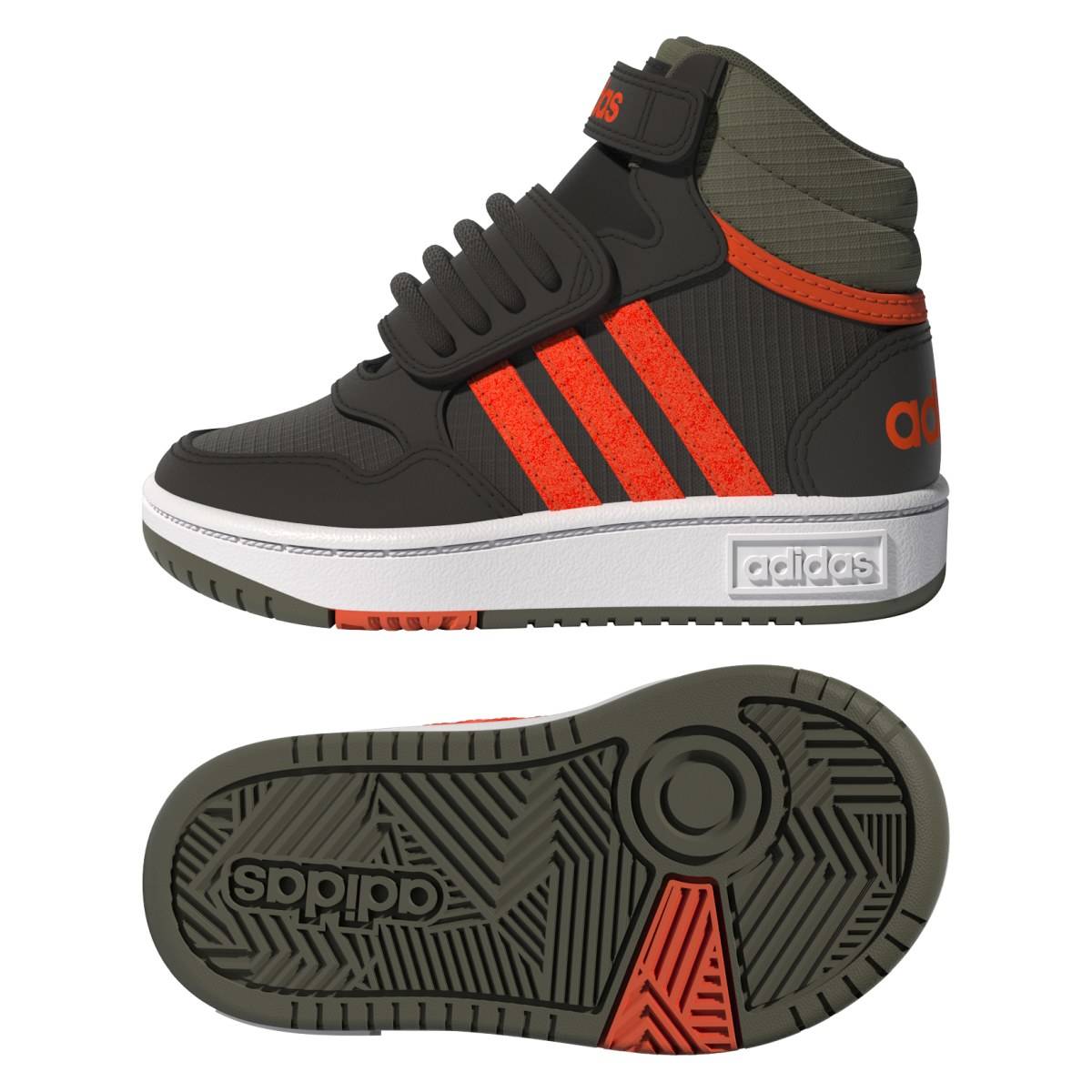 ADIDAS sportske tenisice GW4480 HOOPS MID 3.0 AC I M tamnosiva 24 ...