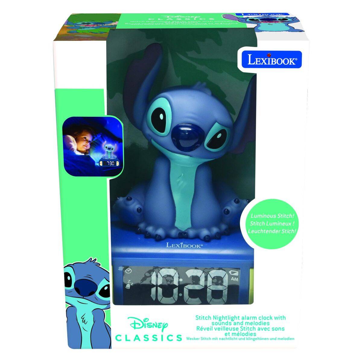 LEXIBOOK digitalna budilica s 3D Stitch noćnim svjetlom - Baby Center ...