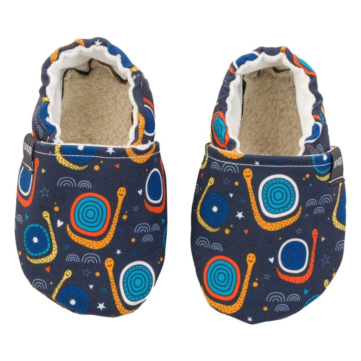 Snugi Copati 001-049 Polž F modra 9-12m - Baby Center spletna trgovina