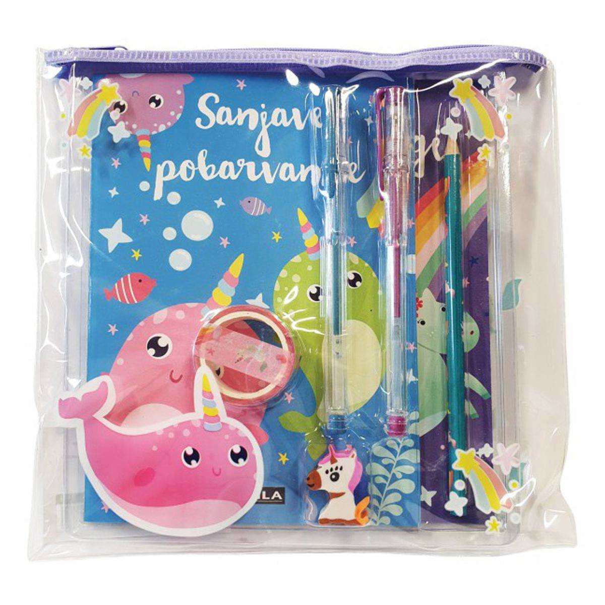 Učila POBARVANKA SAMOROG S SVINČNIKI IN DODATKI - Baby Center spletna ...